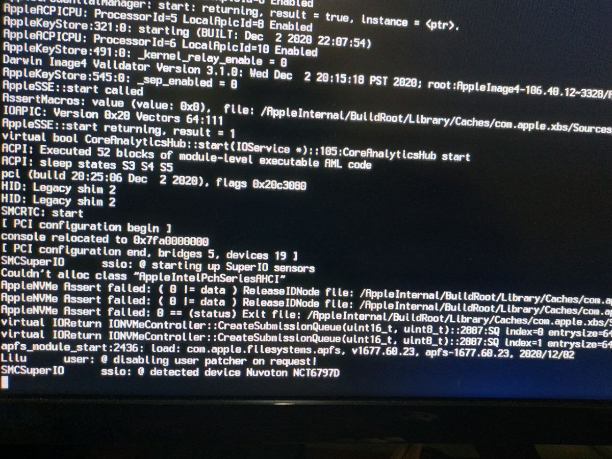 Stuck durante il primo boot - i5 9600k - z390 tomahawk - Desktop - MacOS86